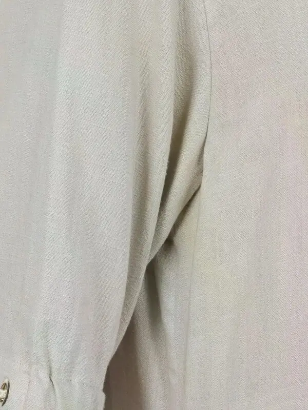 Herno Gathered-waist Button-up Dress