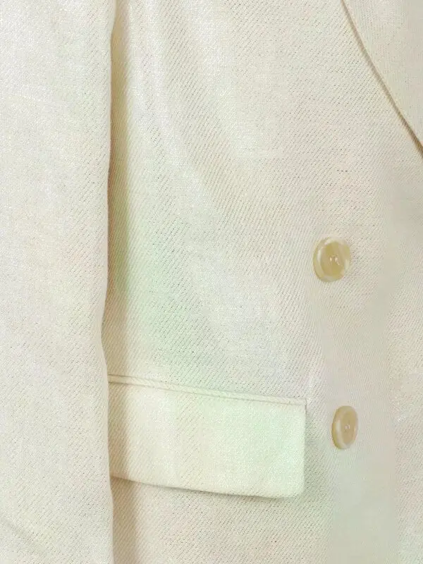 Brunello Cucinelli Double-breasted Metallic-finish Blazer