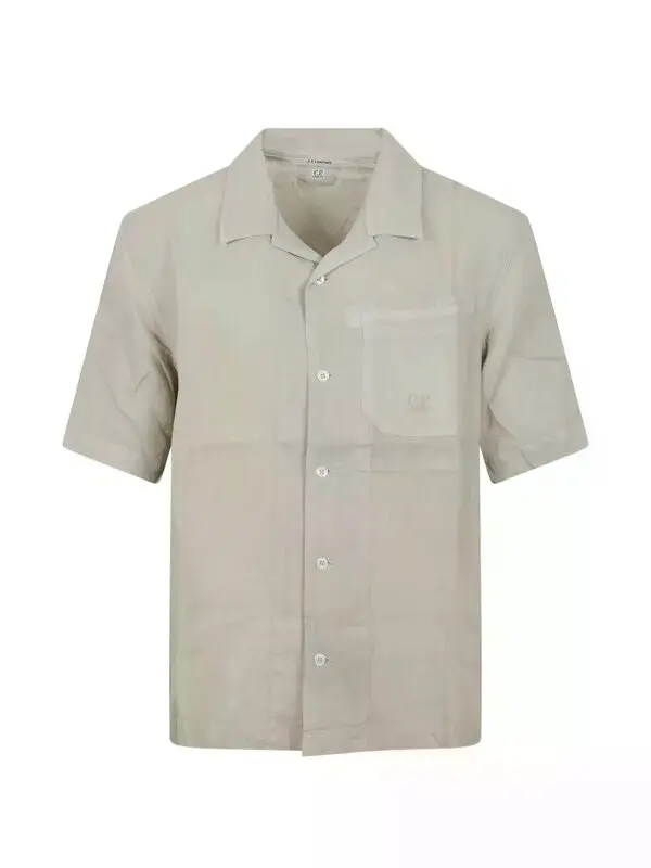 C.P. COMPANY Linen Shirt - Neutrals