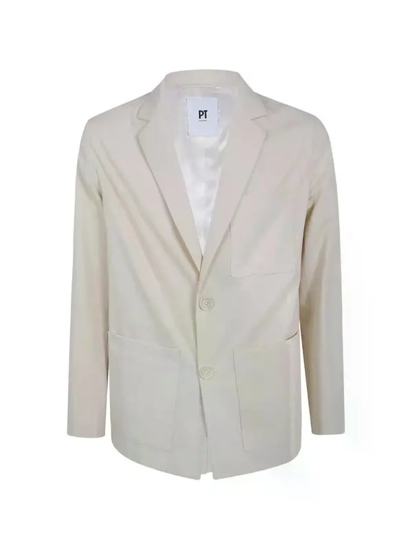 PT TORINO Patch-pocket Blazer - Neutrals