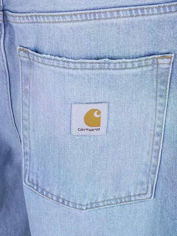 Carhartt Work In Progress Brandon Bleached Denim Shorts - Blue