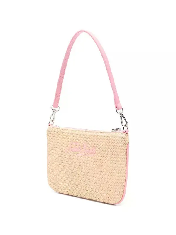 MC2 SAINT BARTH Embroidered Raffia Tote Bag