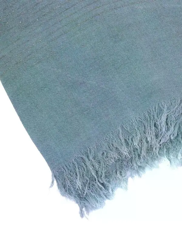 D'ANIELLO Walton Metallic-stripe Scarf - Blue