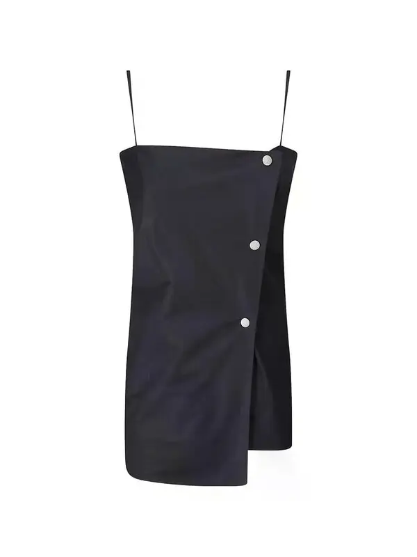 THELATEST Dalla Press-stud Top - Black