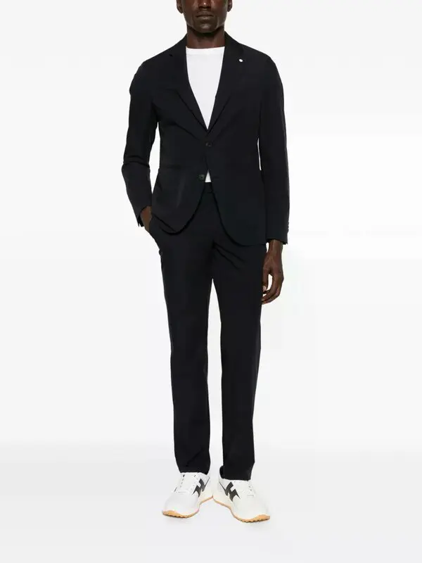 L.B.M. 1911 Single-breasted Notch-lapel Suit - Blue