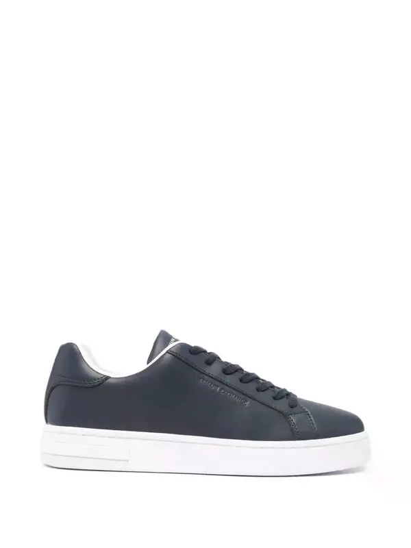 Armani Exchange Logo-debossed Leather Sneakers