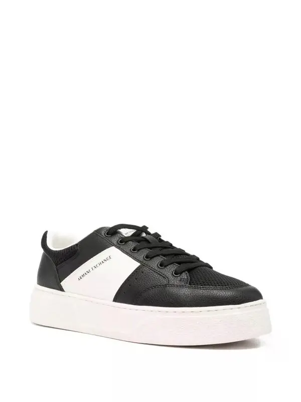 Armani Exchange Logo-print Leather Sneakers