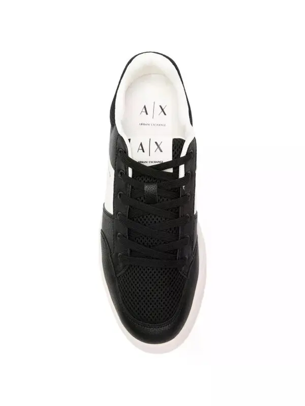 Armani Exchange Logo-print Leather Sneakers
