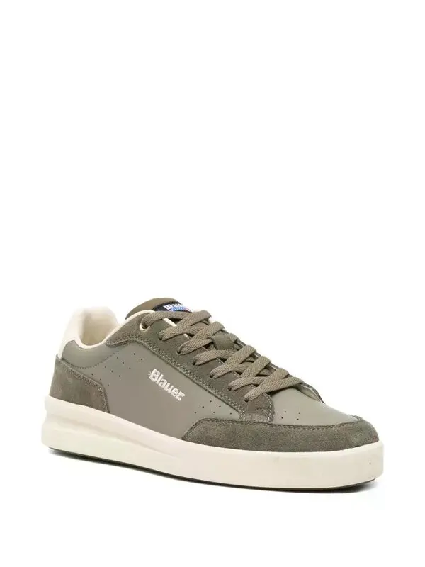 BLAUER. Logo-embroidered Sneakers