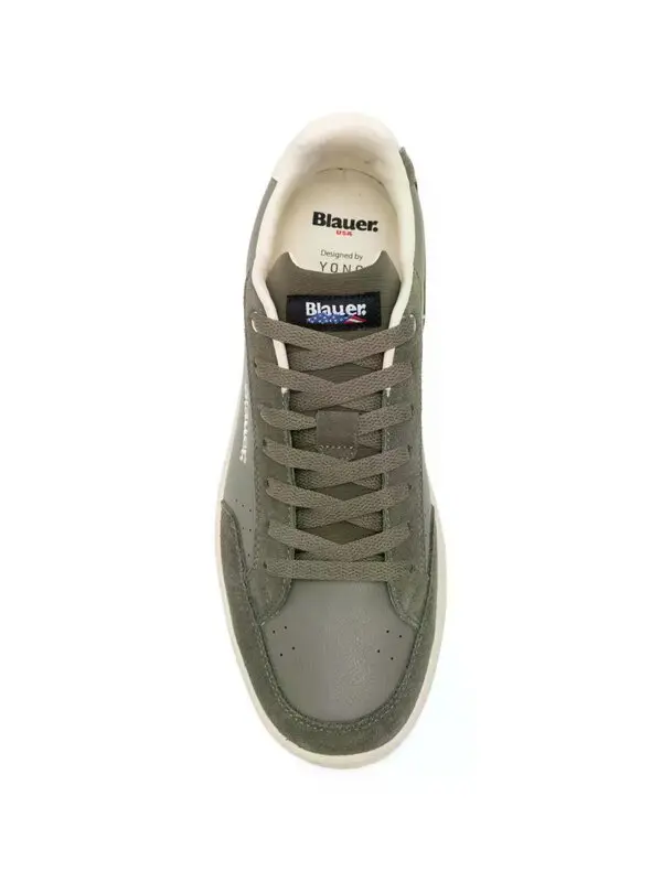 BLAUER. Logo-embroidered Sneakers