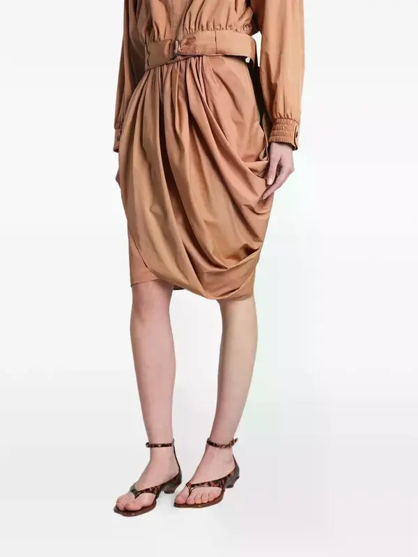 Chloé Draped Asymmetric Mini Skirt