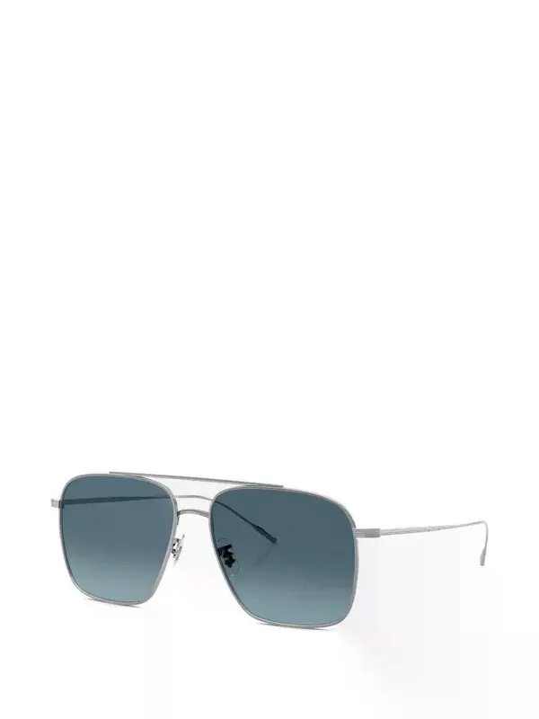 Oliver Spencer Navigator-frame Sunglasses - Silver