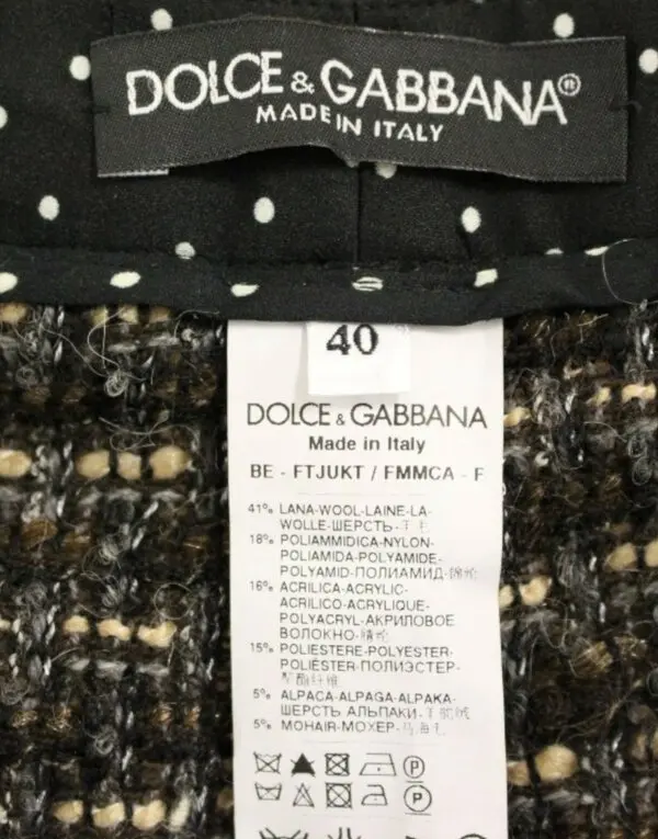 Dolce & Gabbana Wool Blend Shorts - Multicolor