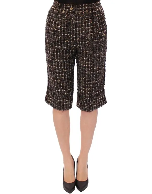 Dolce & Gabbana Wool Blend Shorts - Multicolor