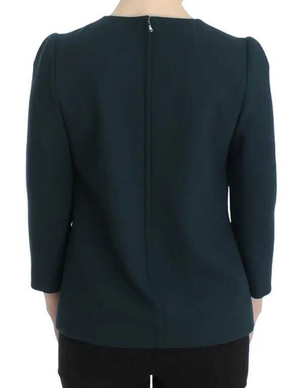 Dolce & Gabbana 3/4 Sleeve Wool Blouse