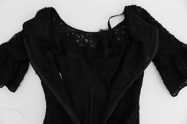 Dolce & Gabbana Floral Lace Bodycon Maxi Dress