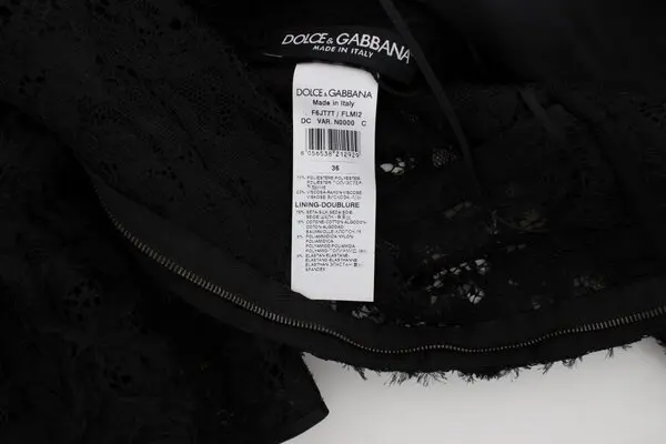 Dolce & Gabbana Floral Lace Bodycon Maxi Dress