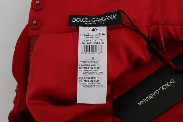 Dolce & Gabbana Silk Roses Embroidered High Waist Shorts
