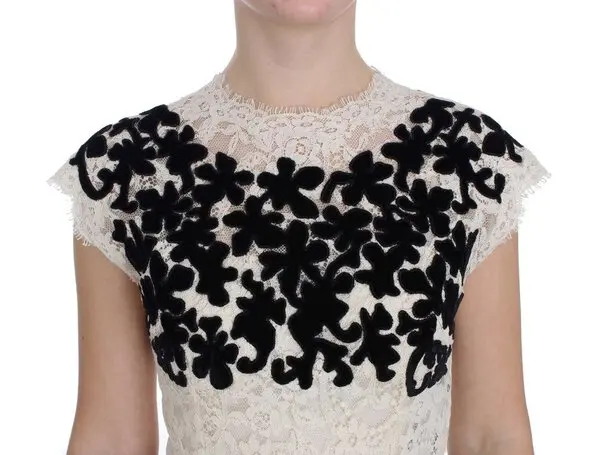 Dolce & Gabbana Floral Lace Ricamo Maxi Dress