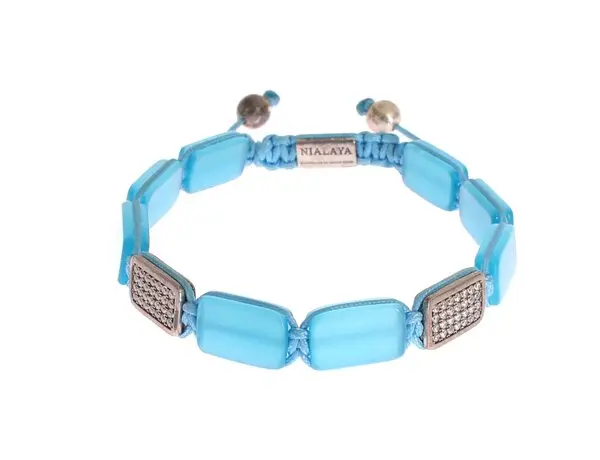 NIALAYA JEWELRY Cz Opal 925 Bracelet - Silver
