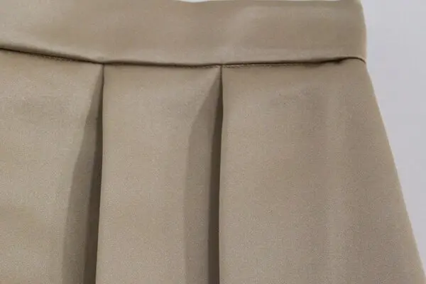 ANDREA INCONTRI Silk Mini Pleated Skirt