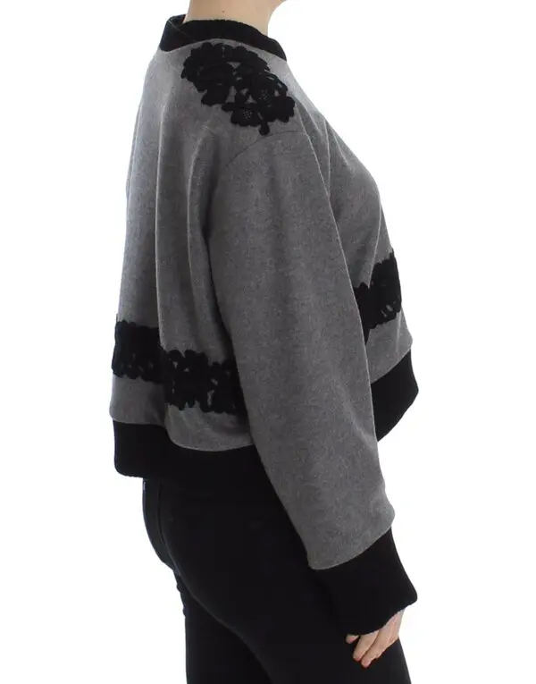 Dolce & Gabbana Lace Wool Cashmere Sweater