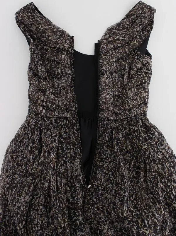 Dolce & Gabbana Silk Sequined Full Length Shift Gown