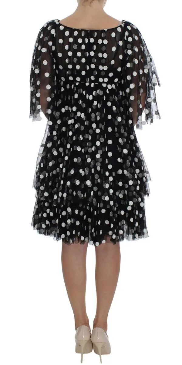 Dolce & Gabbana Polka Dotted Ruffled Dress