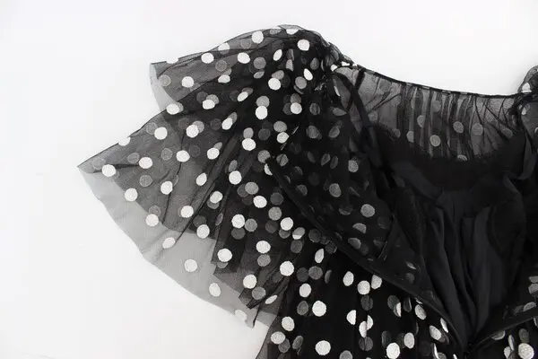 Dolce & Gabbana Polka Dotted Ruffled Dress