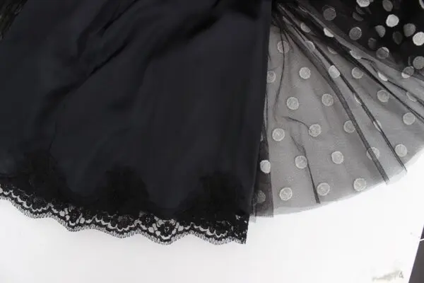 Dolce & Gabbana Polka Dotted Ruffled Dress