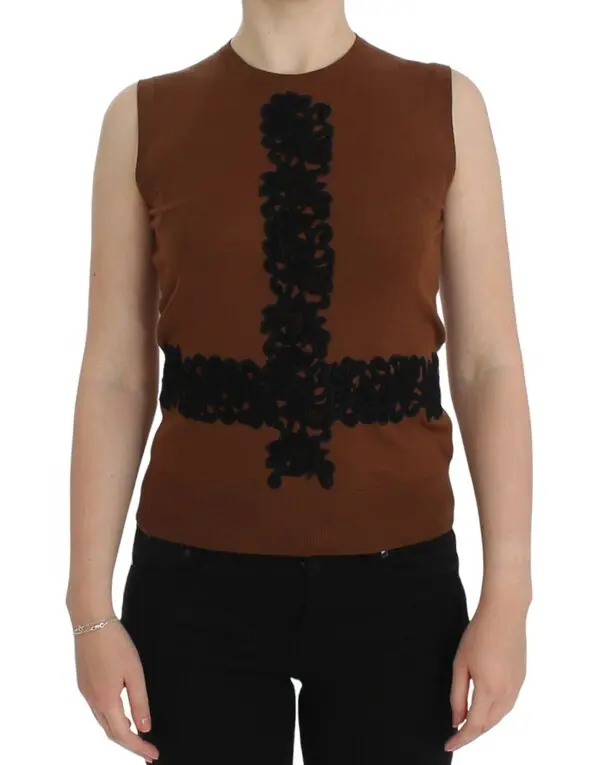 Dolce & Gabbana Wool-blend Lace Vest