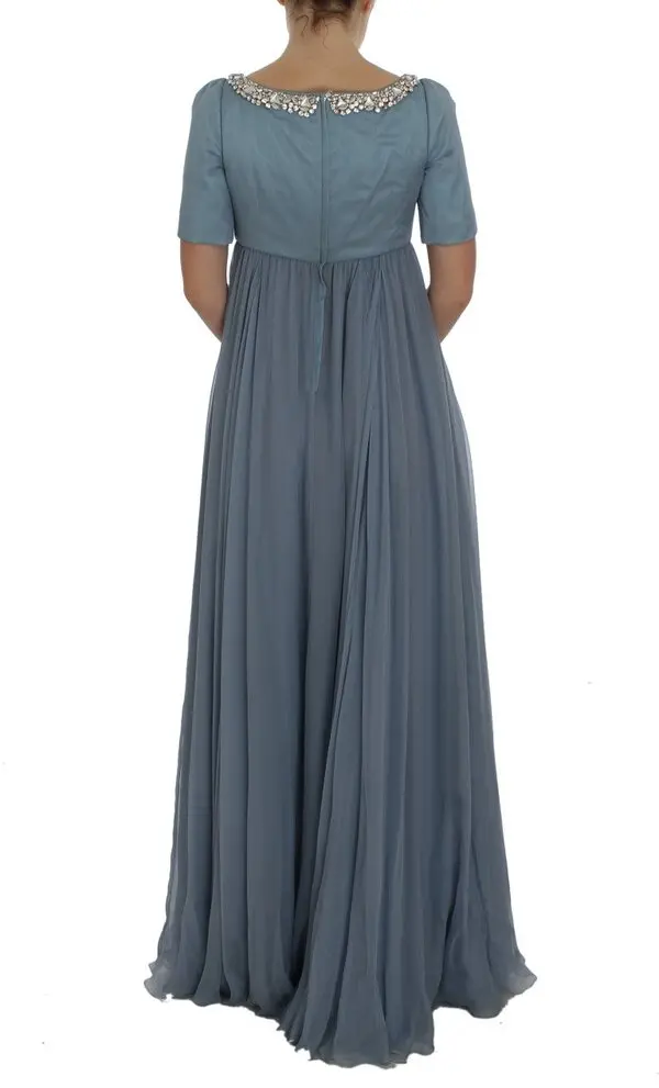 Dolce & Gabbana Silk Crystal Sheath Gown