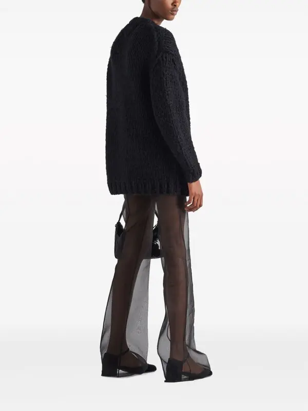 Prada Semi-sheer Flared Trousers