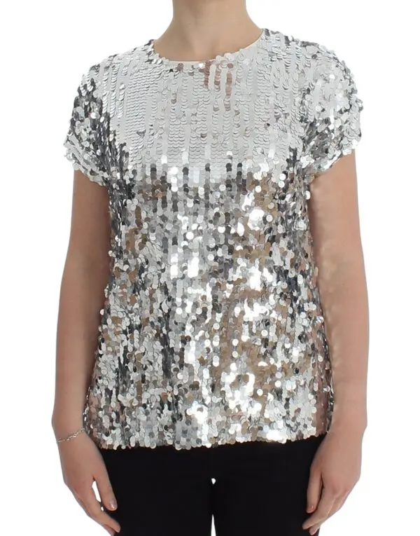 Dolce & Gabbana Sequined Crewneck T-shirt