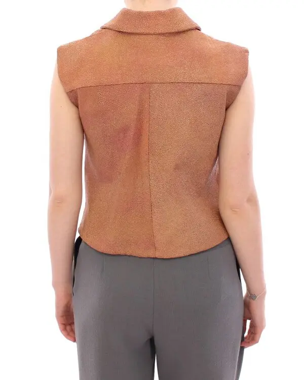 LA MAISON DU COUTURIER Leather Jacket Vest