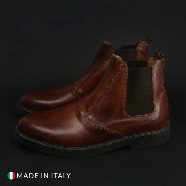 DUCA DI MORRONE Cosovaro Crust Leather Ankle Boots