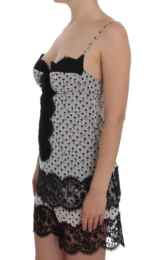 Dolce & Gabbana Silk Lace Babydoll Lingerie Top