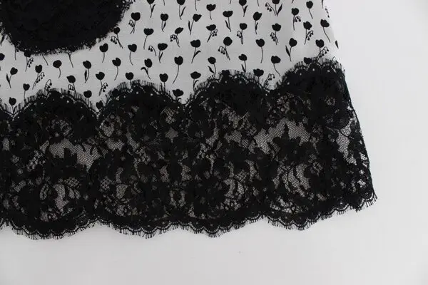 Dolce & Gabbana Silk Lace Babydoll Lingerie Top