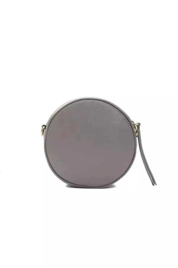 POMPEI DONATELLA Leather Small Oval Crossbody Bag