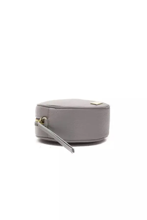 POMPEI DONATELLA Leather Small Oval Crossbody Bag