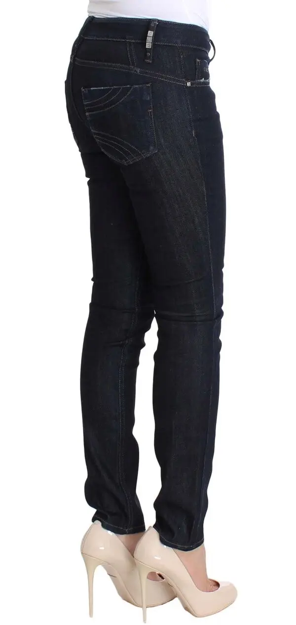 Costume National Cotton Stretch Slim Fit Jeans - Blue