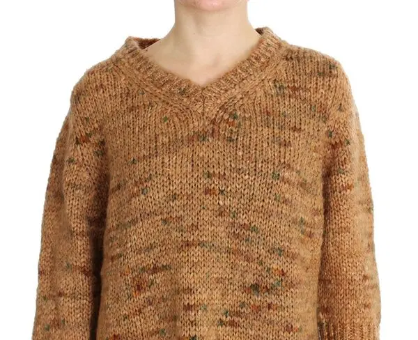 PINK MEMORIES Oversize V-neck Knit Sweater