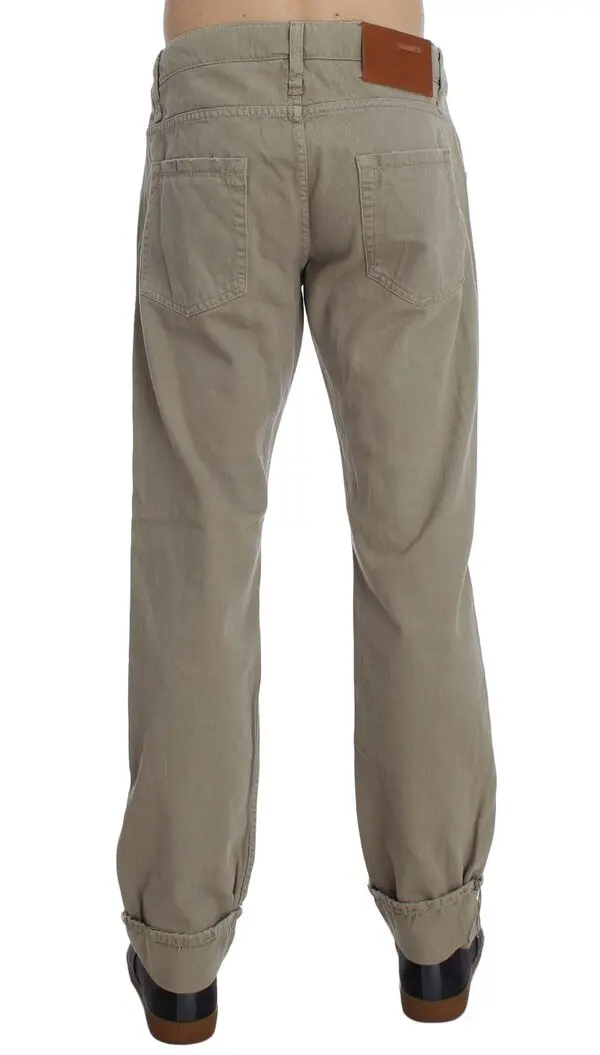ACHT Cotton Patchwork Straight Jeans