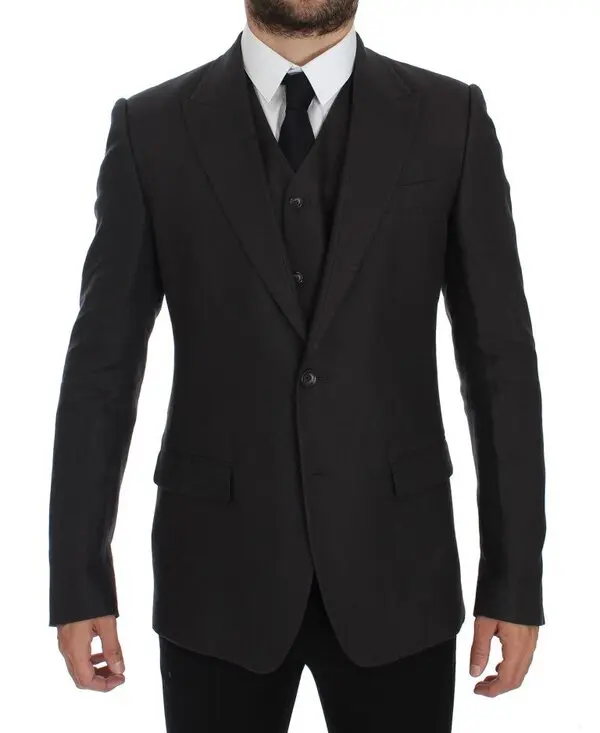 Dolce & Gabbana Slim Fit Linen Blazer Jacket