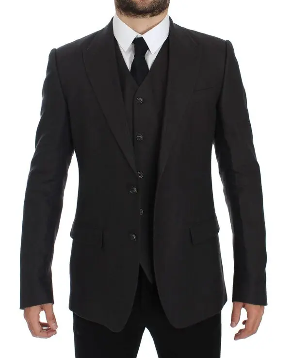 Dolce & Gabbana Slim Fit Linen Blazer Jacket