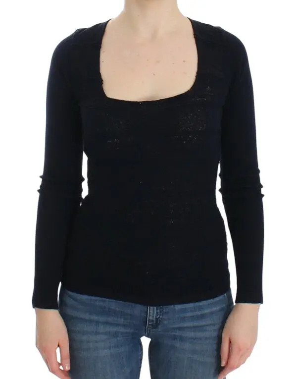 Ermanno Scervino Knitted Wool Blend Sweater