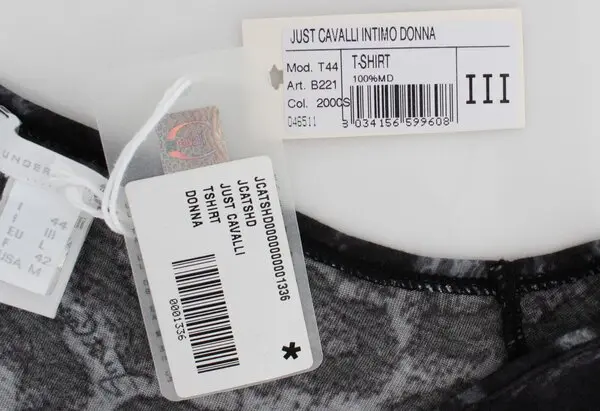 Roberto Cavalli Just Leopard Print Modal T-shirt Blouse