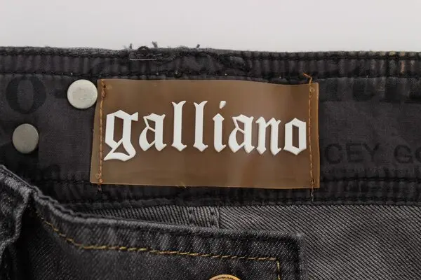 John Galliano Slim Fit Stretch Jeans - Gray