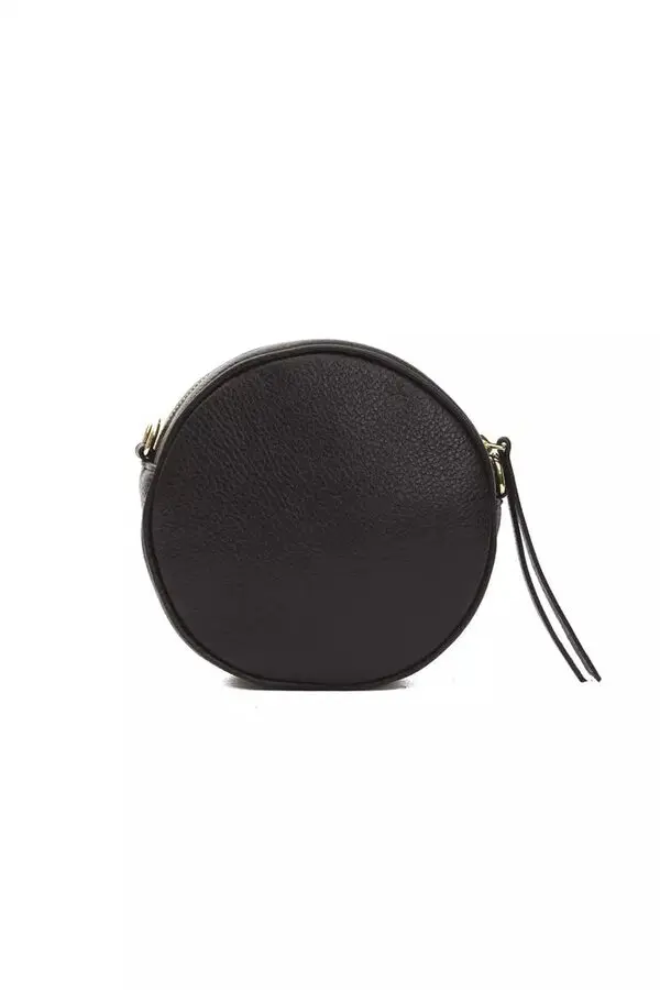 POMPEI DONATELLA Leather Small Oval Crossbody Bag