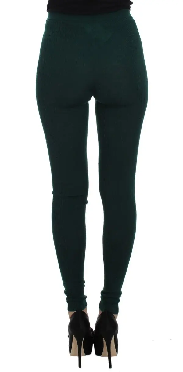 Dolce & Gabbana Cashmere Stretch Tights - Green